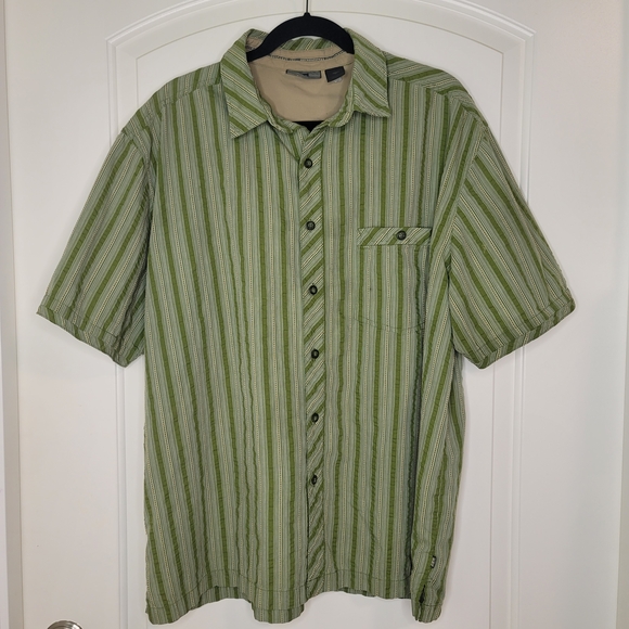 REI | Shirts | Rei Green Striped Mens Shirt | Poshmark